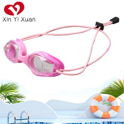 China Anti-Fog Children's Swimming Goggles with Silicone Rope and Glass Lens - Universal Fit Waterproof Design for sale