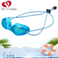 China Anti-Fog Children's Swimming Goggles with Silicone Rope and Glass Lens - Universal Fit Waterproof Design for sale
