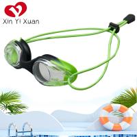 China Anti-Fog Children's Swimming Goggles with Silicone Rope and Glass Lens - Universal Fit Waterproof Design for sale