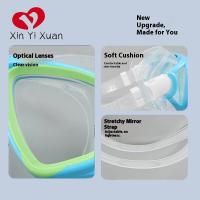 China Submarine mask for adults, large frame, suitable for European and American people with myopia. Manufacturer of floating diving mask. Anti-fog silicone. Factory custom OEM/ODM diving mask. for sale