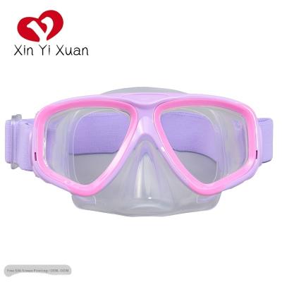China New model diving mask - Silicone anti-fog snorkel mask - Customized by the manufacturer - Fully dry breathing tube face mask - Headband with fabric strap for diving glasses for sale