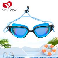 China Multi-color lightweight and transparent competitive swimming goggles, anti-fog and waterproof adult universal swimming equipment, factory customized high-definition swimming goggles for sale