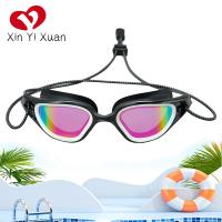 China Multi-color lightweight and transparent competitive swimming goggles, anti-fog and waterproof adult universal swimming equipment, factory customized high-definition swimming goggles for sale