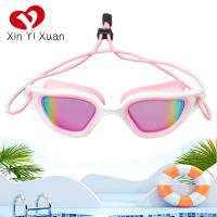 China Multi-color lightweight and transparent competitive swimming goggles, anti-fog and waterproof adult universal swimming equipment, factory customized high-definition swimming goggles for sale