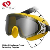 China Cross-border new style large-frame swimming goggles. Adult high-definition anti-fog electroplated swimming glasses. Factory customization. Silicone UV-protective swimming goggles. for sale