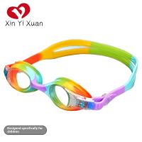 China Children's swimming goggles - New cross-border factory-made product - Waterproof and anti-fog swimming glasses - Silicone goggles for both men and women for sale