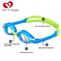 China Children's swimming goggles - New cross-border factory-made product - Waterproof and anti-fog swimming glasses - Silicone goggles for both men and women for sale