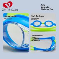 China Children's swimming goggles - New cross-border factory-made product - Waterproof and anti-fog swimming glasses - Silicone goggles for both men and women for sale