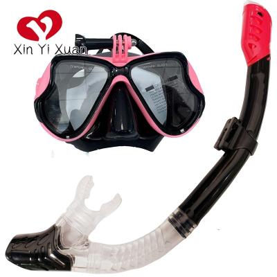 China Full Dry Snorkeling Mask Set for Adults with Anti-Fog Protection and HD Panoramic View - Unisex Diving Gear for sale