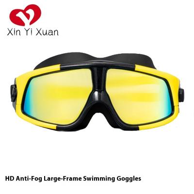 China Clearer Vision Electroplated Swimming Goggles for Adults - HD Large Frame Anti-Fog PC Lens for sale