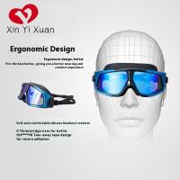 China Clearer Vision Electroplated Swimming Goggles for Adults - HD Large Frame Anti-Fog PC Lens for sale