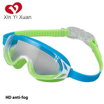 China Children's swimming goggles - Large frame silicone waterproof and anti-fog swimming glasses - Cross-border high-definition for both men and women - Factory custom-made swimming goggles in new style for sale