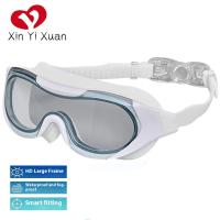 China New style large-frame swimming goggles - Adult anti-fog swimming goggles - High-definition waterproof swimming glasses - Factory customized silicone protective goggles for sale