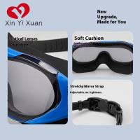 China New style large-frame swimming goggles - Adult anti-fog swimming goggles - High-definition waterproof swimming glasses - Factory customized silicone protective goggles for sale