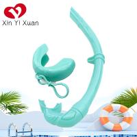 China Portable breathing tube diving air exchange free swimming respirator, foldable full silicone hose, scuba diving equipment for sale
