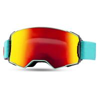 China Colorful coating ski goggles, custom-made by the manufacturer. Anti-fog and anti-glare, suitable for all scenarios in the ski resort, professional equipment. for sale