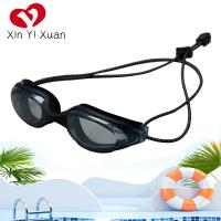 China New style swimming goggles with elastic head straps. Professional adult swimming goggles for training and outdoor use with anti-fog feature. Colorful electroplated swimming goggles. for sale