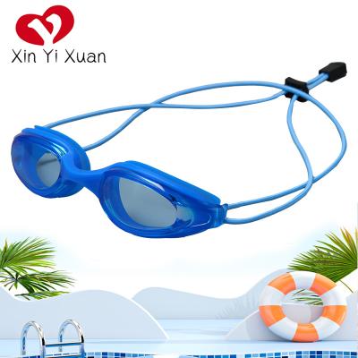China New style swimming goggles with elastic head straps. Professional adult swimming goggles for training and outdoor use with anti-fog feature. Colorful electroplated swimming goggles. for sale