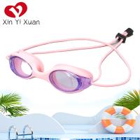 China New style swimming goggles - elastic rope version - waterproof and anti-fog swimming glasses - custom-made by the factory - electroplated - cross-border children's swimming goggles for sale