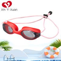 China New style swimming goggles - elastic rope version - waterproof and anti-fog swimming glasses - custom-made by the factory - electroplated - cross-border children's swimming goggles for sale