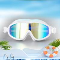 China High Quality Wholesale Ultraviolet Skin-friendly Silicone Large Frame Multi-color Swimming Goggles for sale