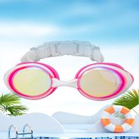 China New Product Explosion Small Frame Adjustable Silicone Strap Adult Swimming Goggles for Vacation Beaches for sale