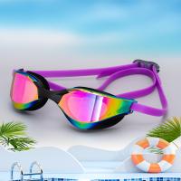 China Custom Private Label Colorful PC Lenses Waterproof Anti-fog Swimming Goggles for Summer Vacation for sale
