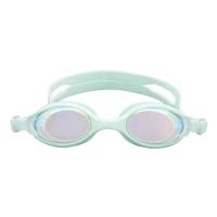 China Adjustable waterproof silicone anti-fog swimming goggles for children for sale