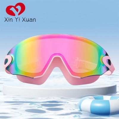 China High-Definition Anti-Fog Waterproof Swimming Goggles for Adults with Silicone Straps and PC Lenses for sale