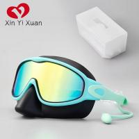 China Adult Swimming Goggles with Anti-Fog Technology and Adjustable Silicone Strap in Electroplating Finish for sale