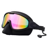 China Adult Swimming Goggles with Anti-Fog Technology and Adjustable Silicone Strap in Electroplating Finish for sale