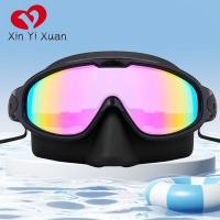 China Adult Swimming Goggles with Anti-Fog Technology and Adjustable Silicone Strap in Electroplating Finish for sale