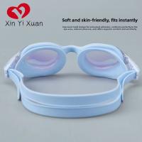 China Adult swimming goggles - High-definition anti-fog and waterproof electroplated - Women's and men's silicone connected swimming goggles - Factory direct supply for wholesale for sale