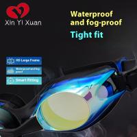 China Adult Anti-Fog Waterproof Swimming Goggles, HD PC Lens with Soft Silicone Eye Seal and Adjustable Silicone Head Strap for sale