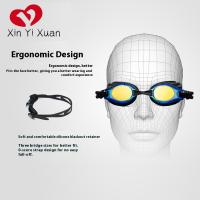 China Adult Anti-Fog Waterproof Swimming Goggles, HD PC Lens with Soft Silicone Eye Seal and Adjustable Silicone Head Strap for sale