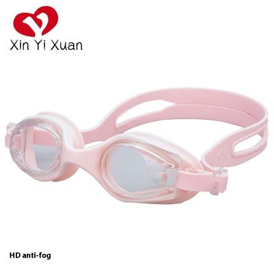 China Factory Wholesale Kids Swim Goggles Anti Fog Waterproof PC Impact Resistant Lens Soft Silicone Face Seal Flexible Silicone Head Strap for Children Swimming Training for sale