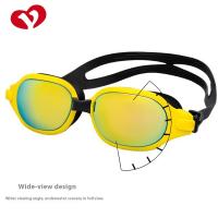 China Adult Swimming Goggles All PC Frame & PC Lens Soft Silicone Face Seal Adjustable Silicone Head Strap Anti Fog Waterproof Swim Glasses for sale