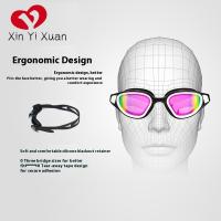 China Outdoor Open Water Adult Swimming Goggles Clear PC Lens Comfort Silicone Eye Seal & Elastic Silicone Headband Leakproof Swim Eyewear for sale