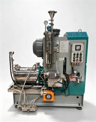 China 30L Pin Type Horizontal Bead Mill with ≤ 20 μm Final Particle Size and Tungsten Alloy Pins for Super Fine Grinding for sale