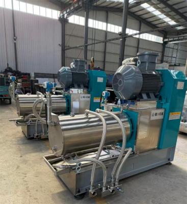 China 100L High-Throughput Wet Ultrafine Grinding Horizontal Bead Mill Disc-Type Bead Mill for Continuous Production for sale