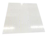 China LED Panel Board PCB Electronic Assembly , White Soldermask Aluminum PCB Assembly for sale