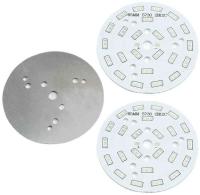 China Round Aluminum PCB Board Turnkey PCBA Service With 100% E-Test AOI Test 94V0 for sale