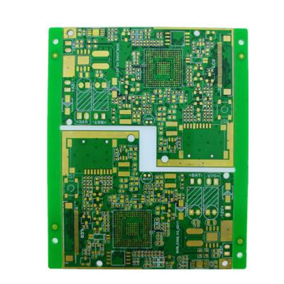China HDI 6 Layer Printed Circuit Board FR4 Green Soldermask Immersion Gold 2OZ Copper for sale