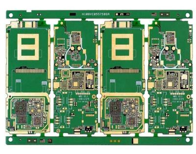 China FR4 0.2mm Multilayer PCB Board Rogers 4003C Mix Laminate Green Soldermask ENIG for sale