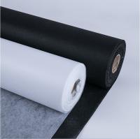 China 20-80GSM 100% Polyester Double Dot Nonwoven Fusing Interlining Fabric for sale