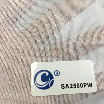 China 150cm Width Circular Tricot Woven Fusible Interlining for GAOXIN SA2500 in Pure White for sale