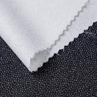 China Hot Melt Adhesive Bonding Get the Job Done with Gray Circular Tricot Knit Interlining for sale