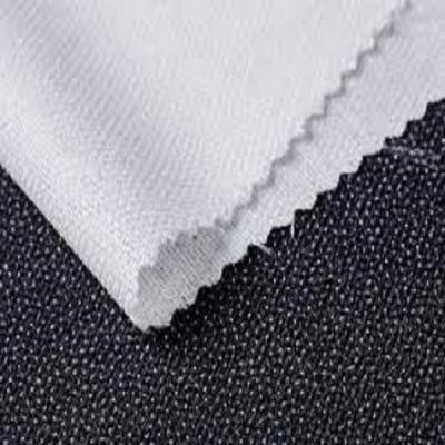 China Hot Melt Adhesive Bonding Get the Job Done with Gray Circular Tricot Knit Interlining for sale