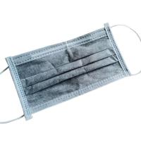 China Plain Style Spunlace Nonwoven N99 Filter Paper with BFE 99% and Active Carbon Fiber for sale