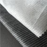 China Satin Fabric Double Dot Stitch Bond Interfacing Fusible Lining for Garment Accessory for sale